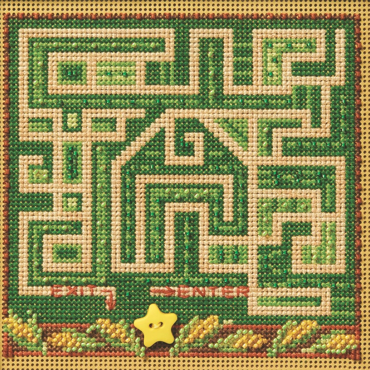 Набор для вышивания Corn Maze (13 x 13 см.) / Mill Hill MH142526