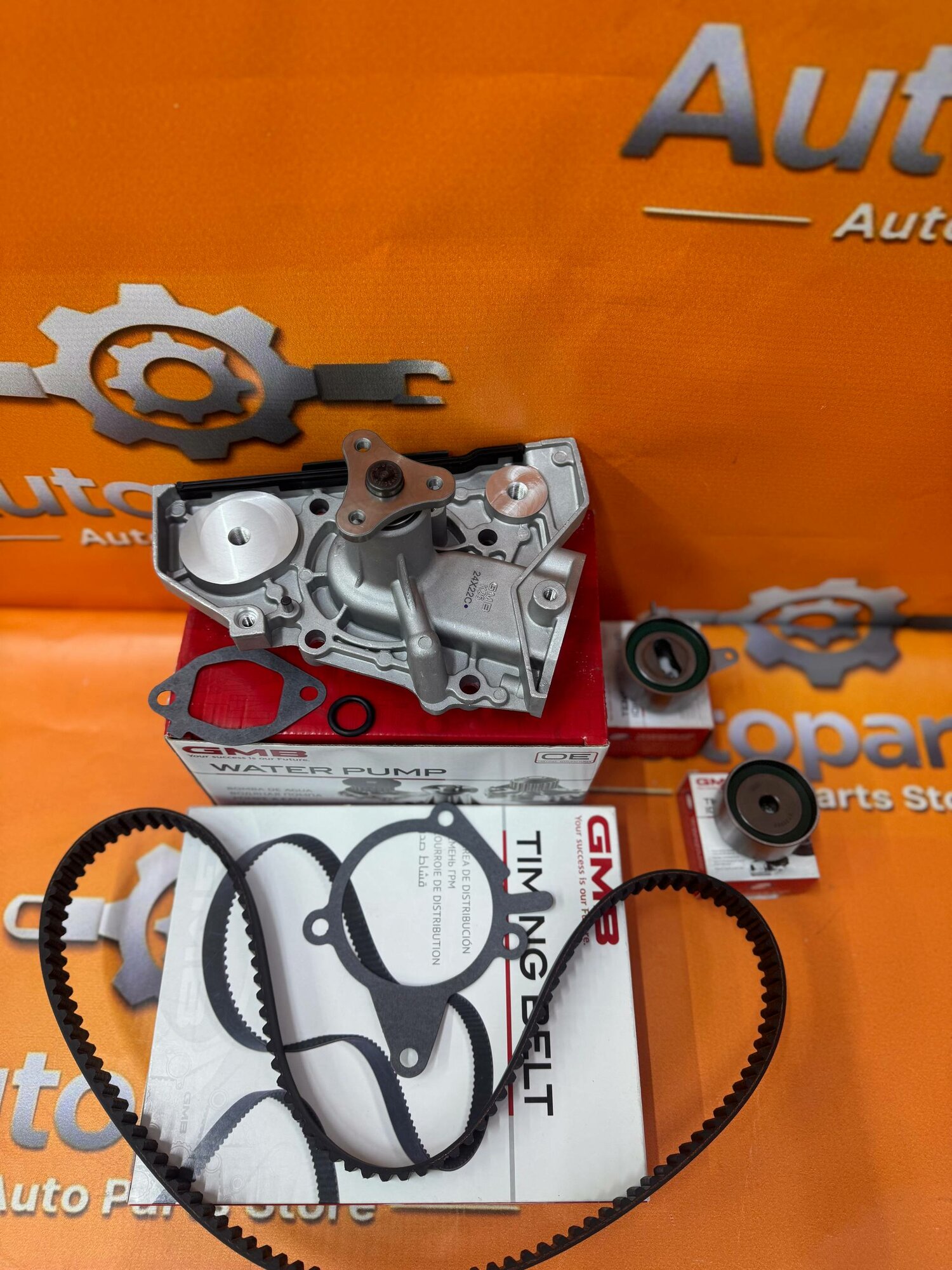 Ремень грм с помпой и роликами КИА Спектра KIA SPECTRA (ИЖ) KIA RIO 2 отличное качество GMB Корея