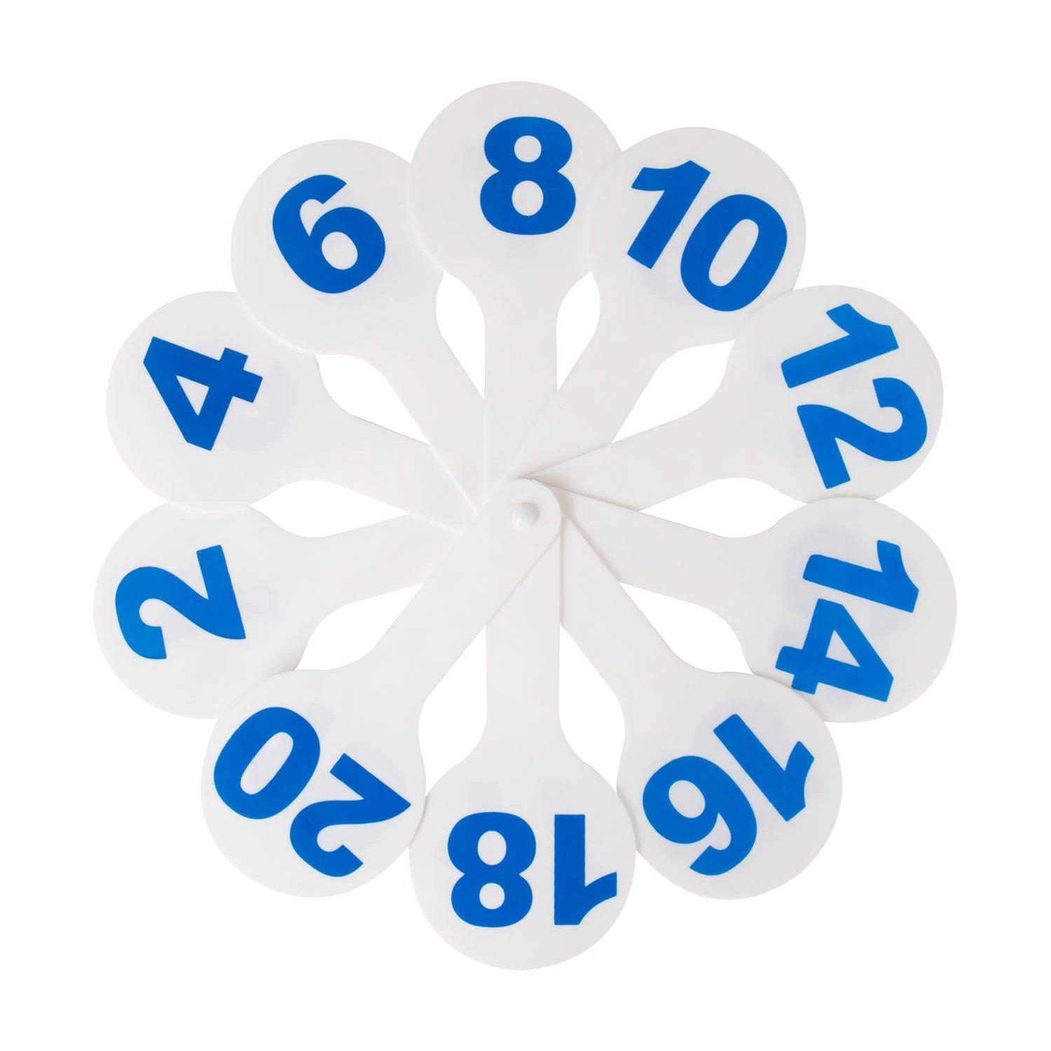 Веер-касса (цифры от 1 до 20) юнландия, 270431, 2шт.