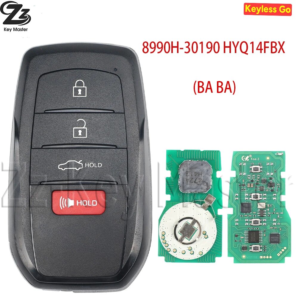 Смарт-ключ для Toyota Corolla Cross Venza RAV4 2021-2023, HYQ14FBX, 8ACHIP, Цвет: TO-