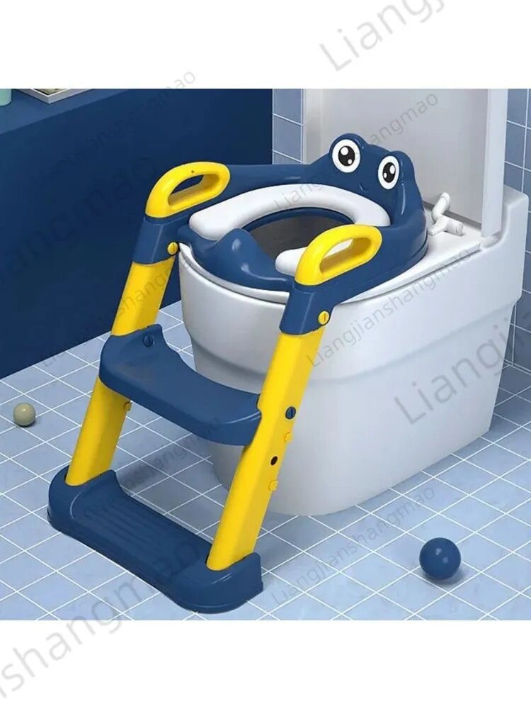Сиденье для унитаза детское со ступенькой. Накладка на унитаз детская с лесенкой.