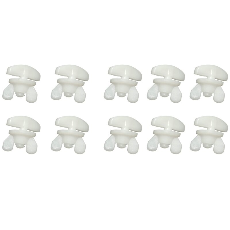 10шт Белых Пластиковых Карнизов Раздвижные Планеры Стопоры для Драпировки