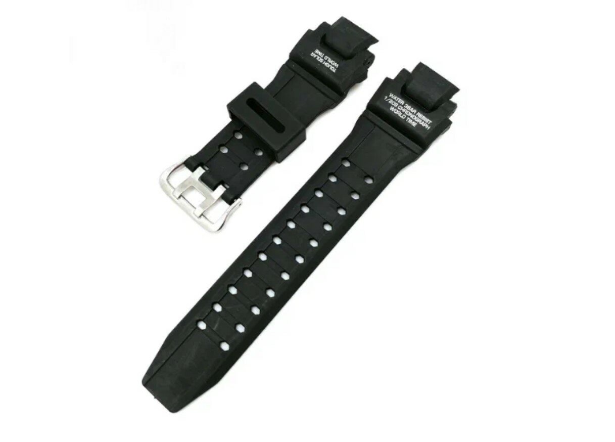 Ремешок MyPads G-Shock GWG-1000, черный, матовый, для умных часов