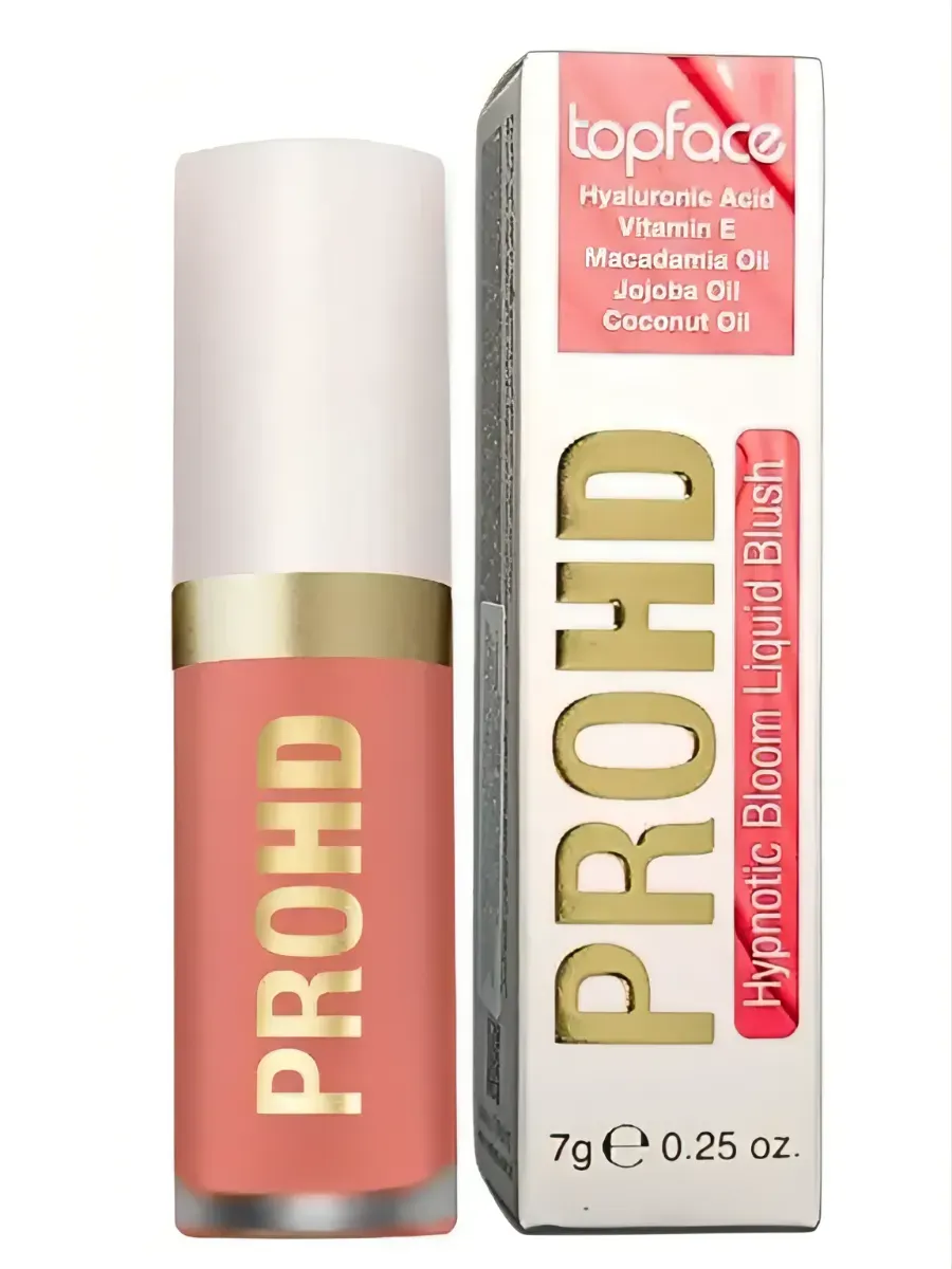 Румяна Topface ProHD Hypnotic Bloom Liquid Blush, Легкие жидкие с сияющим финишем, 007