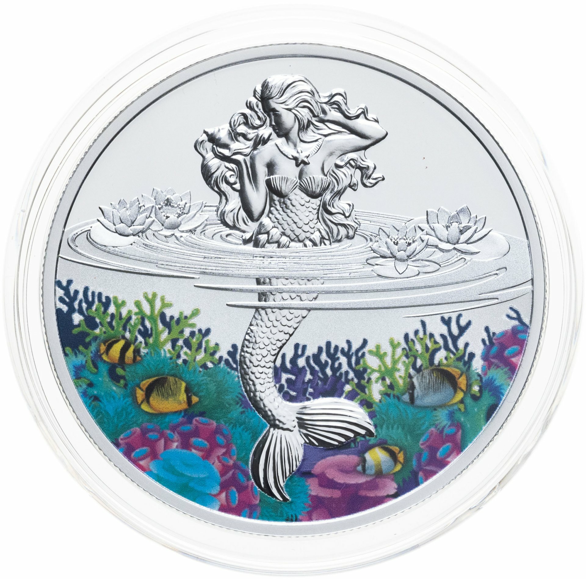 Остров Ниуэ 1 доллар 2021 "Русалка", Серебро 999, в сохранности Proof