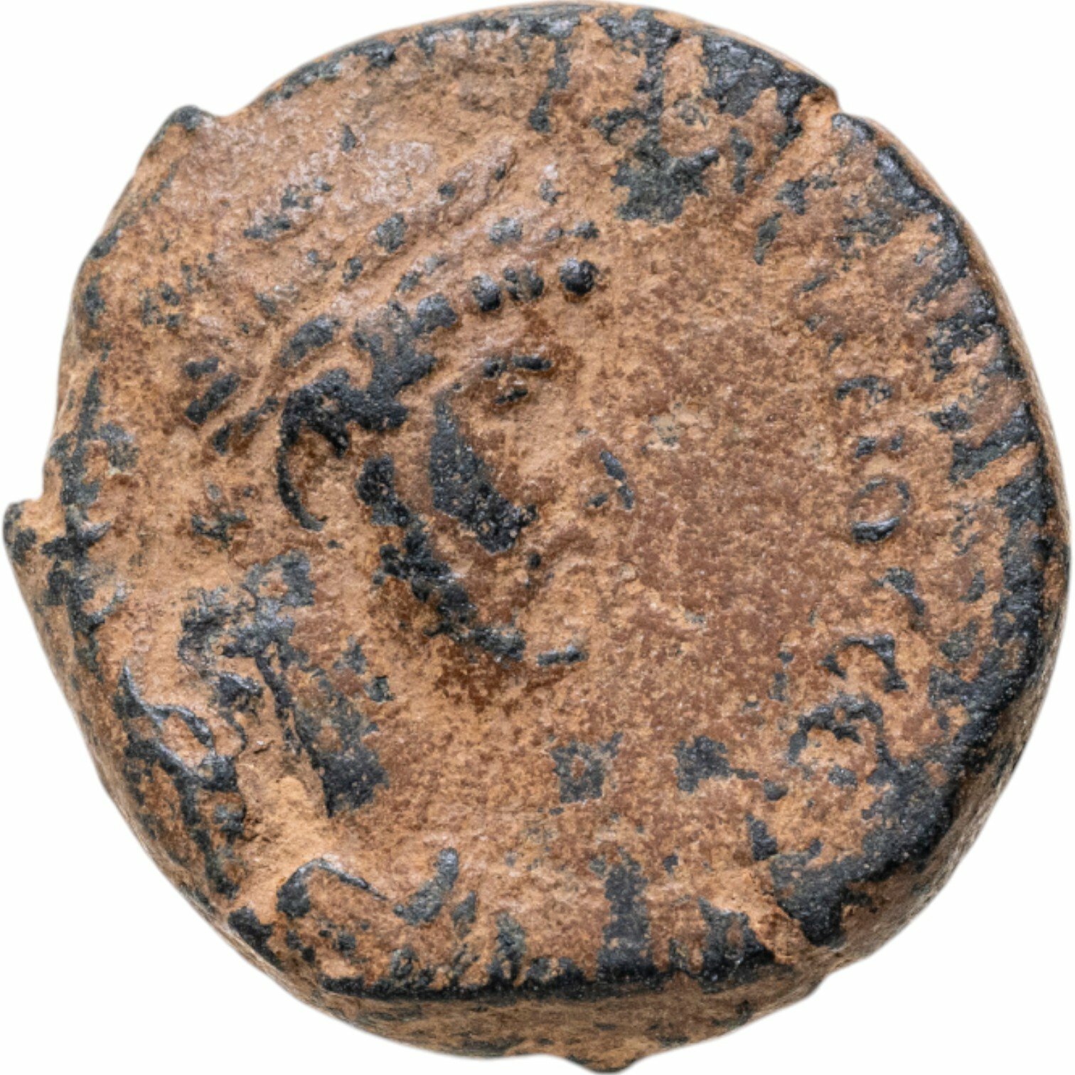 Римская империя, провинция Сирия, Адриан, 117-138 годы, дупондий Халкида, Бронза, в сохранности VF