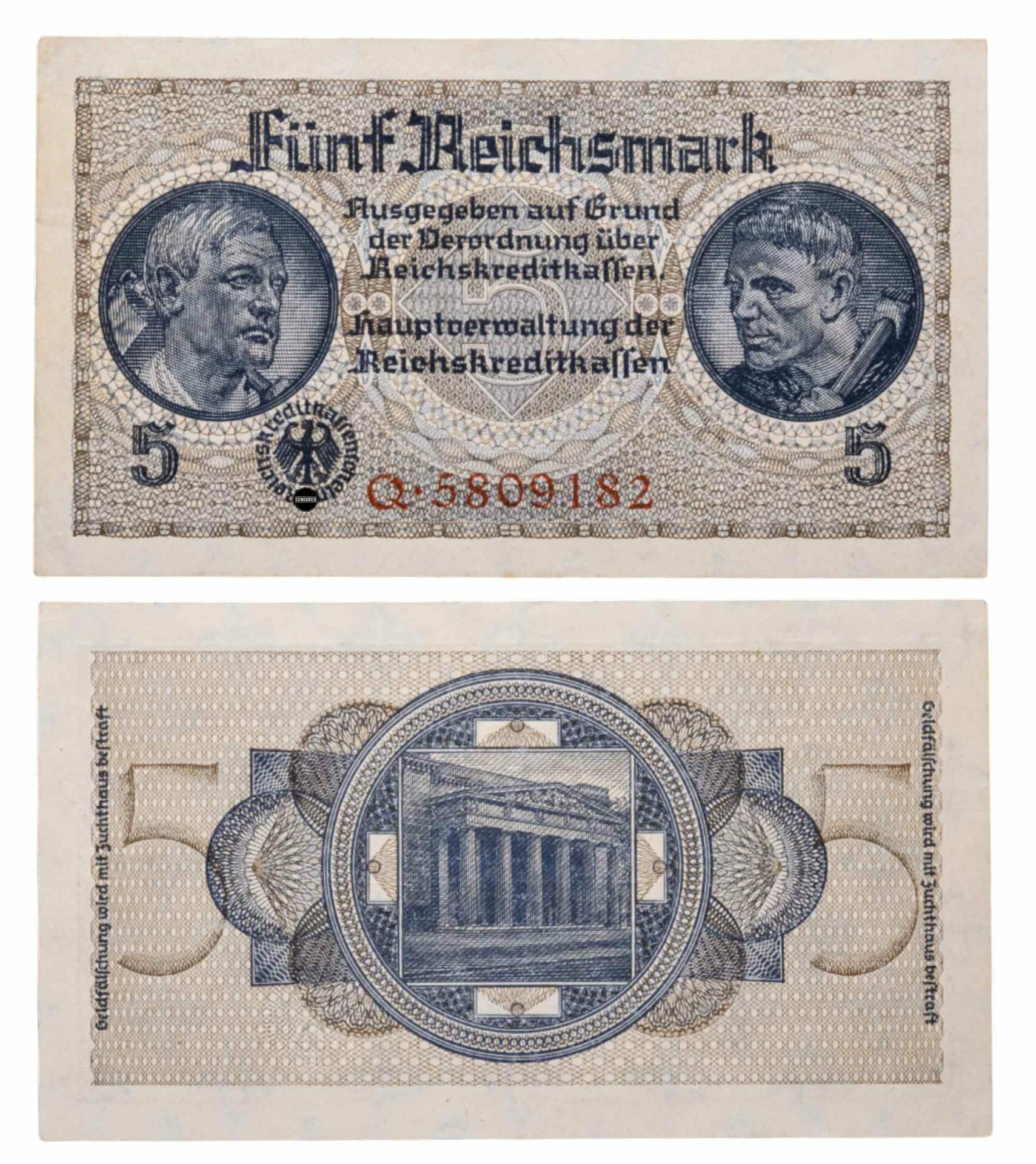 Германия 5 марок 1939-1945