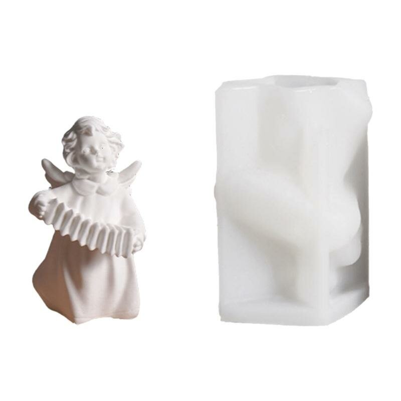 Силиконовая форма в виде ангела, Ангел-пианист