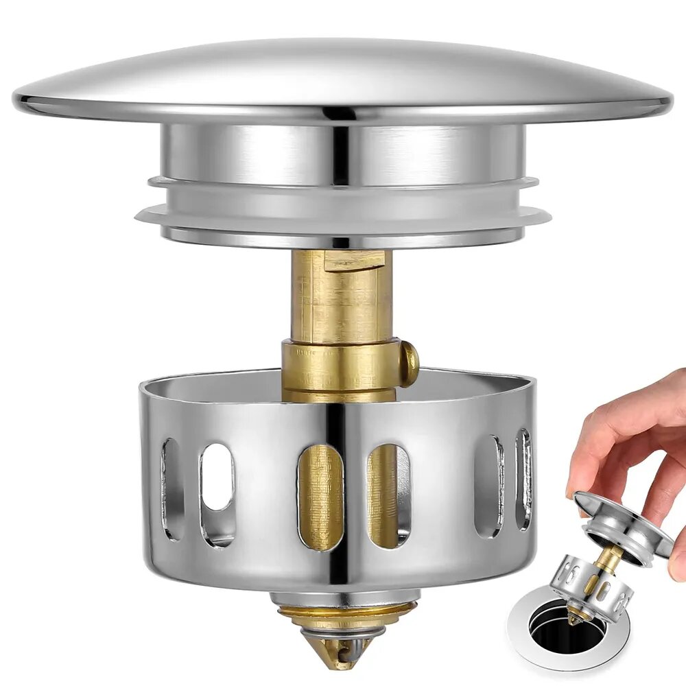 Пробка Для Слива Ванны И Кухни, Медная, Предотвращает Запахи, Легкая Установка, 1 Шт