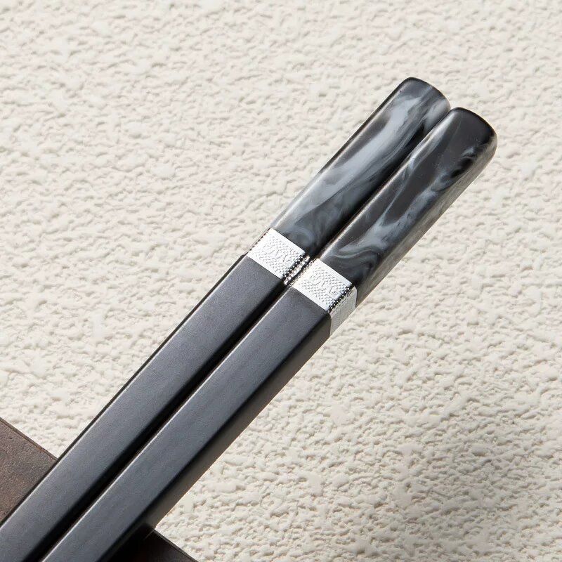 Высококачественные палочки для еды из имитации нефритового сплава для домашнего использования, антибактериальные,