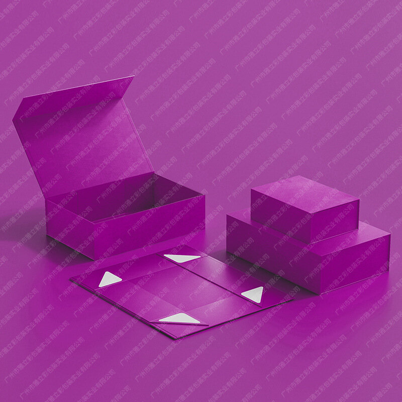 Элитная подарочная коробка ко Дню святого Валентина, упаковочная коробка для украшений с магнитной застежкой, складная коробка из искусственной кожи.