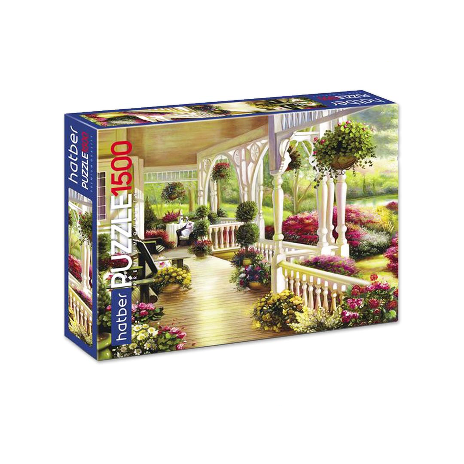 Пазл Hatber Premium "Летняя веранда", 1500 элементов, А1 формат, 830Х580 мм