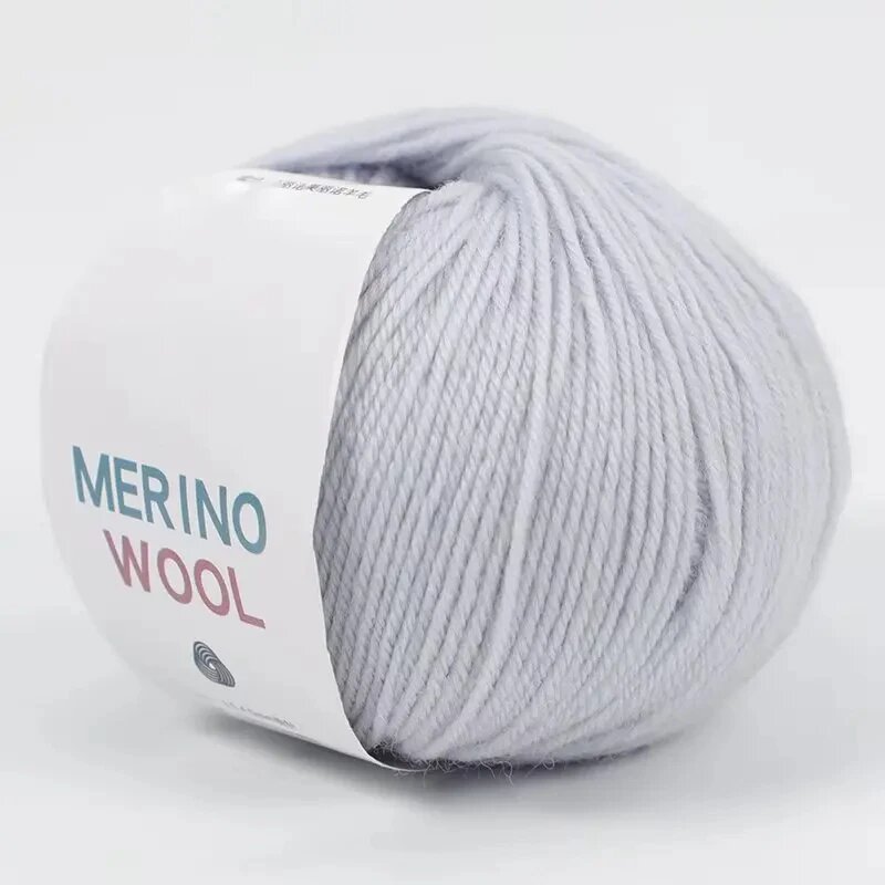 Пряжа Merino Wool белая, цвет 18