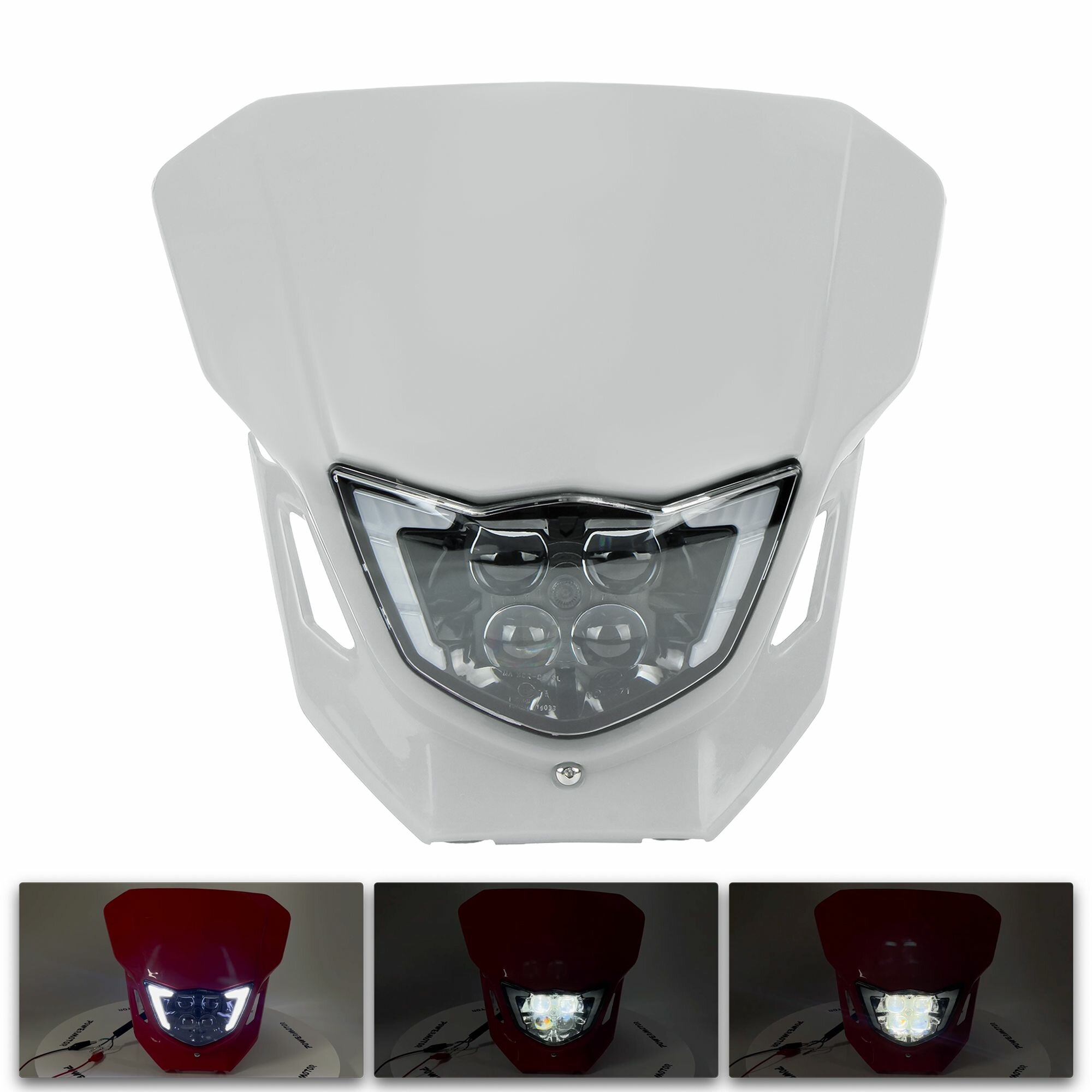 Светодиодные фары для мотоциклов, подходящие для внедорожных мотоциклов for Yamaha BSE Kayo WR YZ 250F 450 TT125 T2 Z4 MX