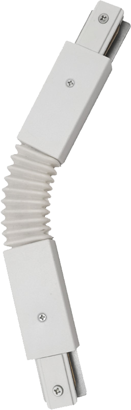 Гибкий коннектор в гофре PRO однофазного шинопровода EKS ART 220В, белый