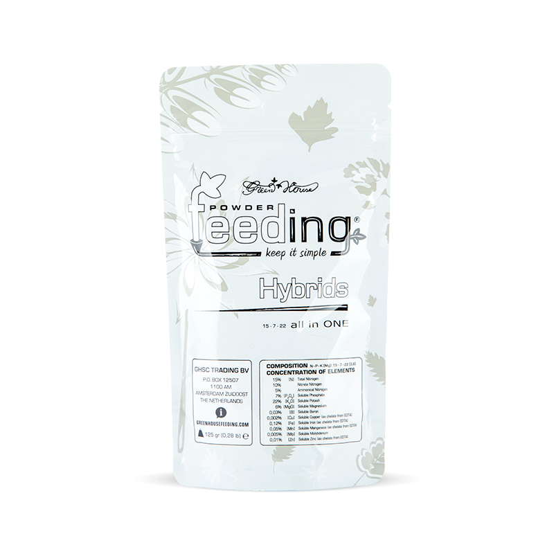 Удобрение минеральное для гибридных сортов Green House Powder Feeding Hybrids 0,125 кг
