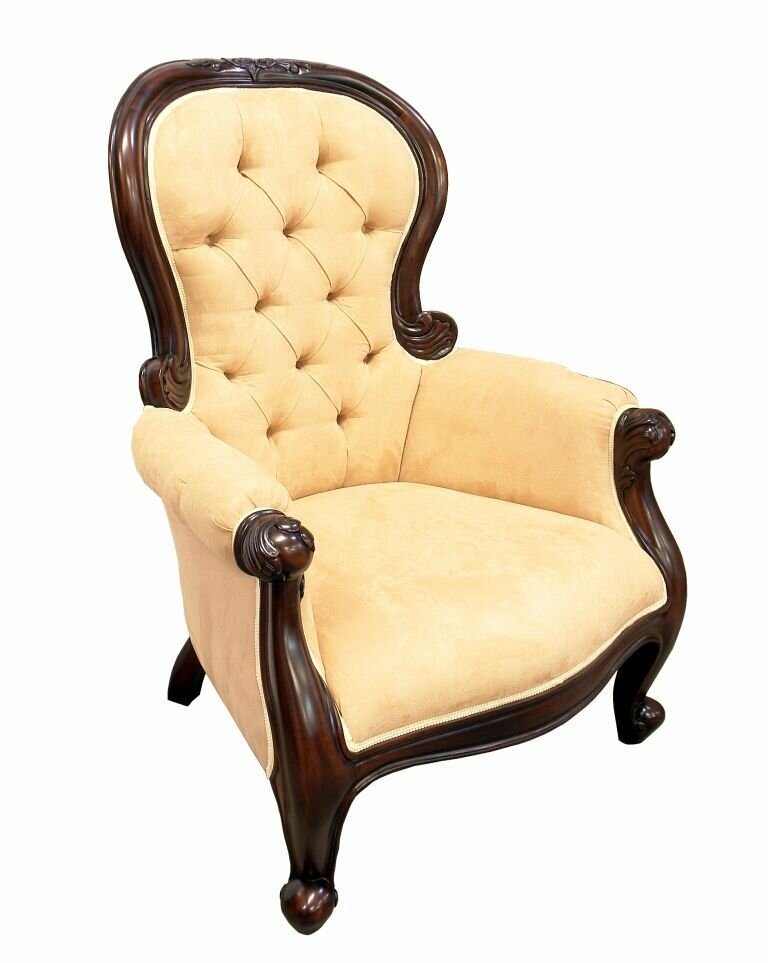 Кресло SF13 Biege Индонезия из массива красного дерева 75х65х110см