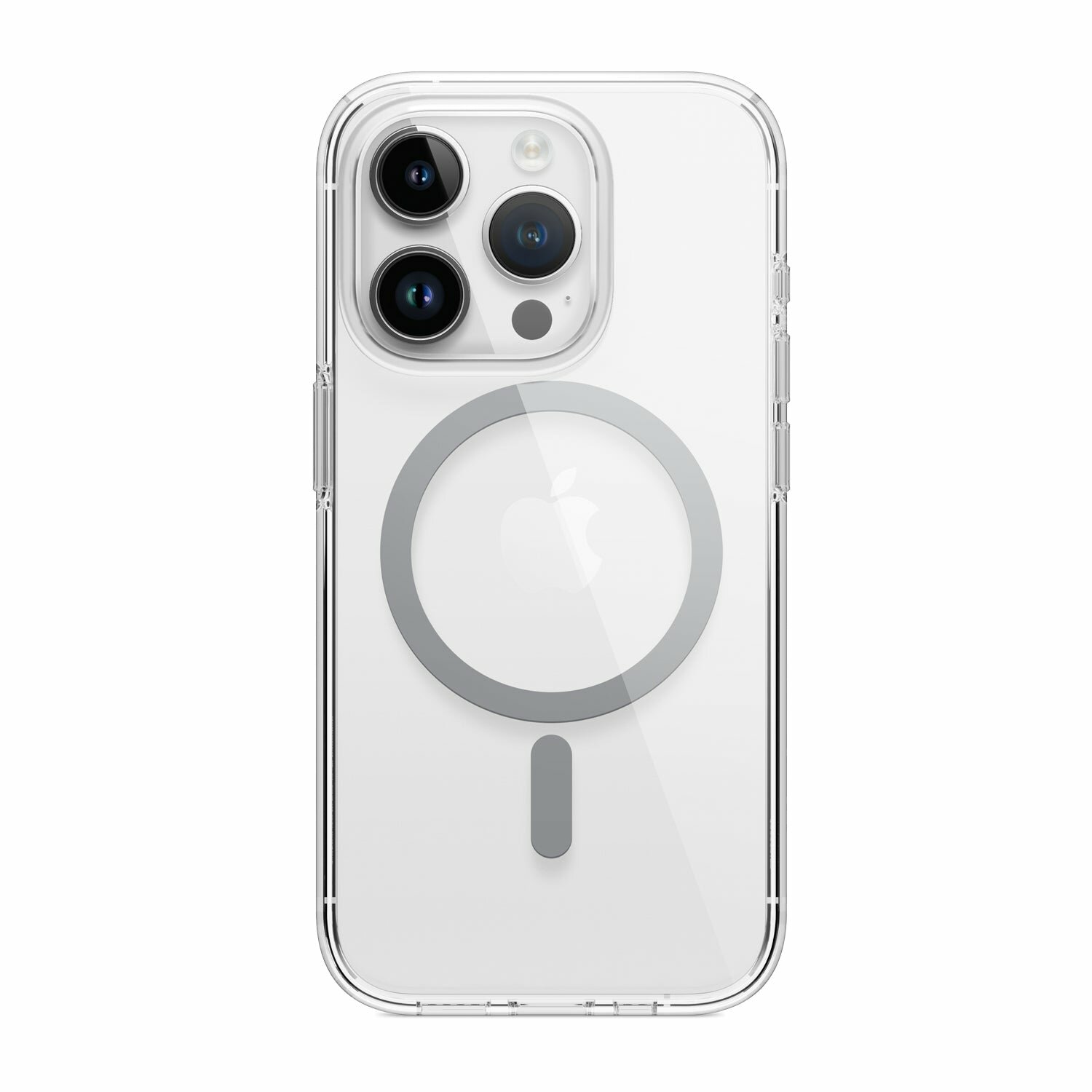 Elago для iPhone 15 Pro чехол HYBRID (pc/tpu) Clear/Medium Grey (MagSafe)