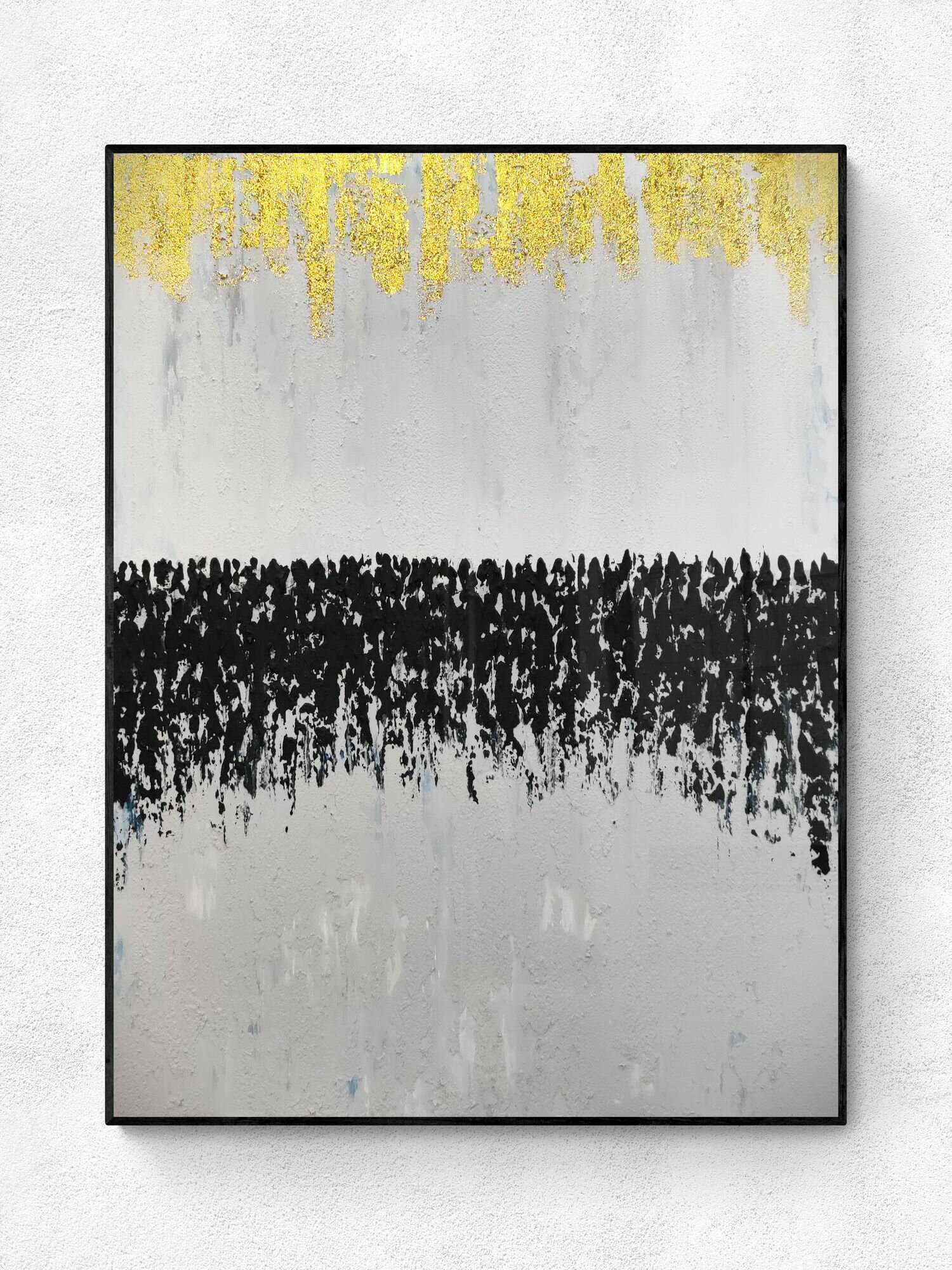 Картина для интерьера от ForceArt, абстракция, ручная работа "Эфирный лес", 60х80 см.