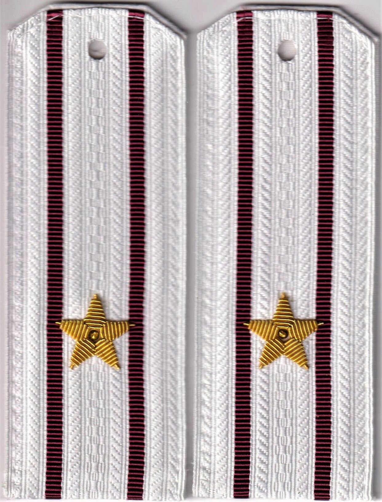 Погоны Росгвардии на белую рубашку, майор