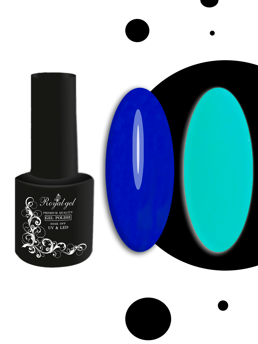 База Royal-gel камуфлирующая "Неон GLOW IN DARK" 5 мл. NGD13