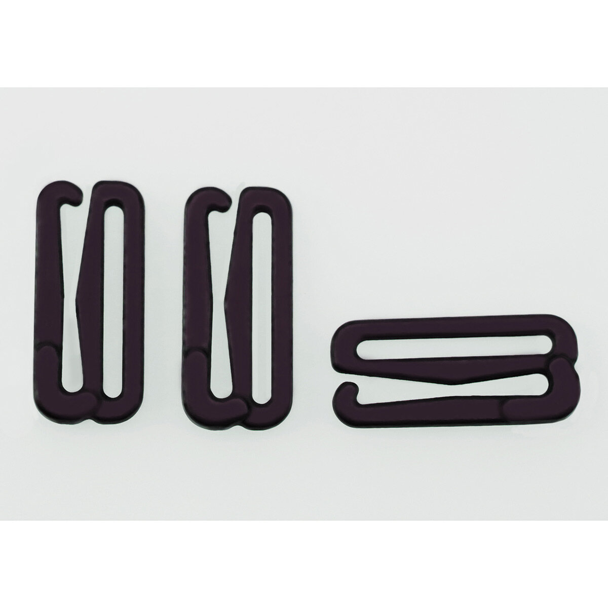Крючки для бретелей, 20 мм, 50 шт (металл, эмаль), ARTA (076 сливовое вино)