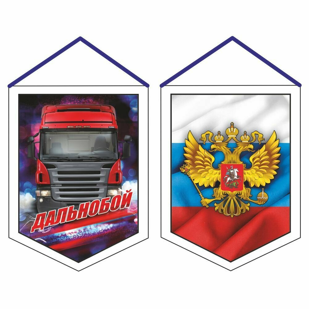 Вымпел (ткань),100Х140мм "Скания Герб"