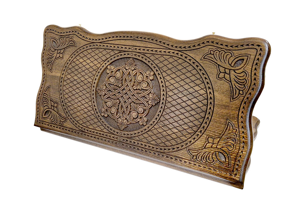 Нарды Mirzoyan "Тёмный узор 6", складные, резные, 60х30х6 см