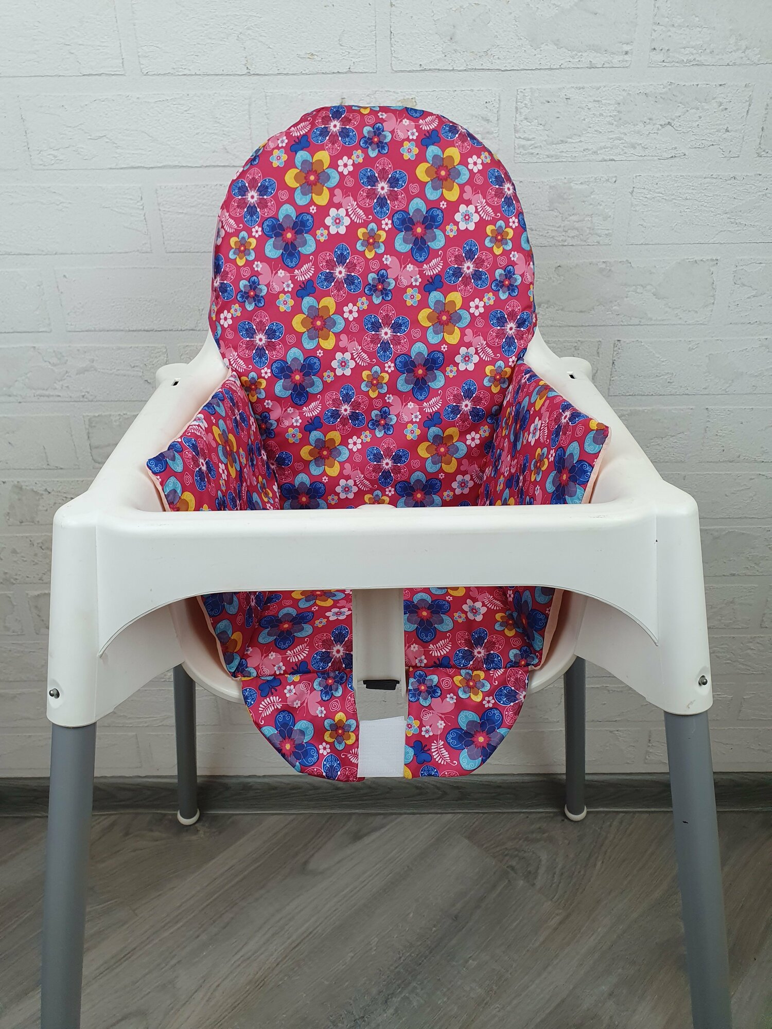 Чехол на стул ANTILOP Цветы на розовом