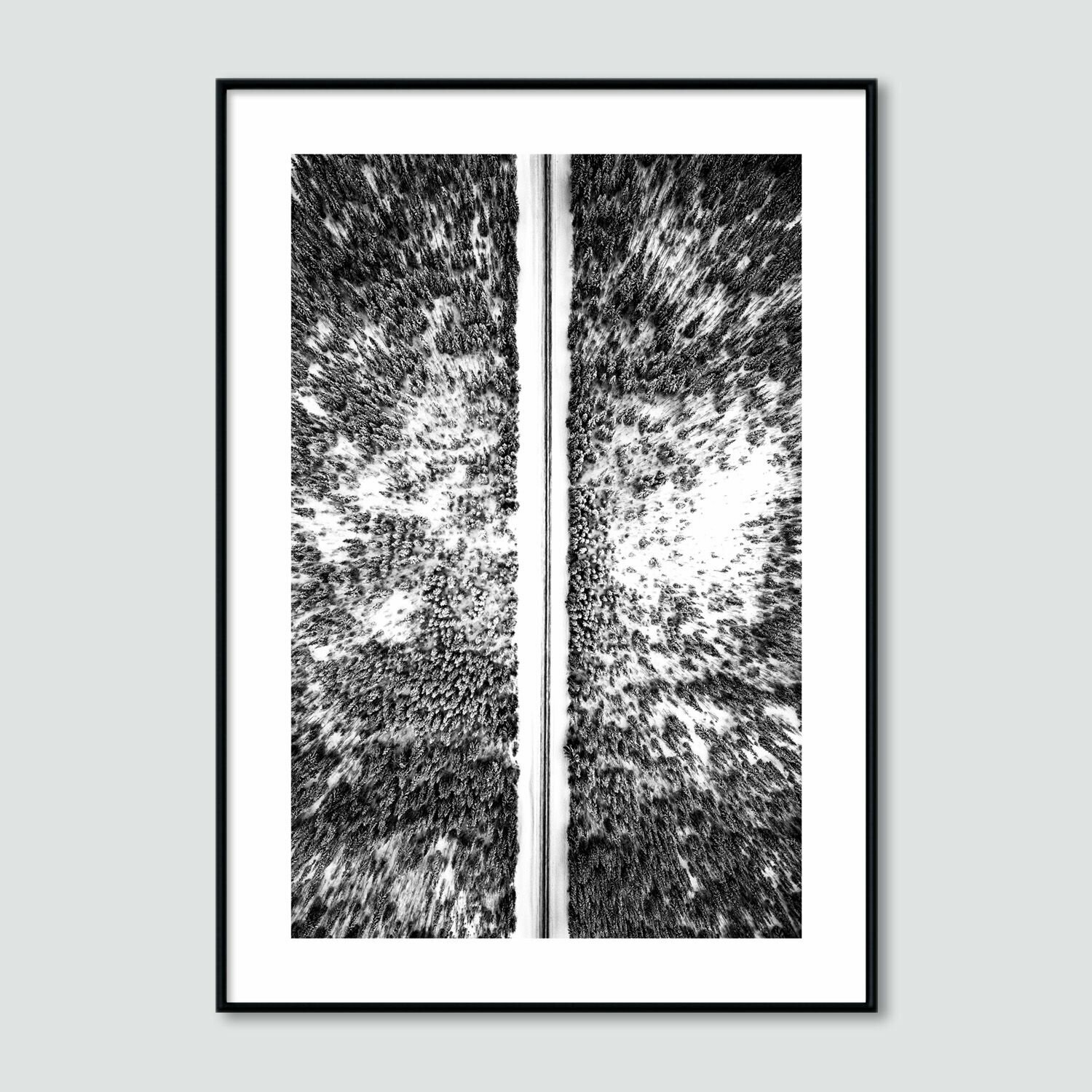 Постер в раме 50х70 Postermarkt, Прямая Дорога