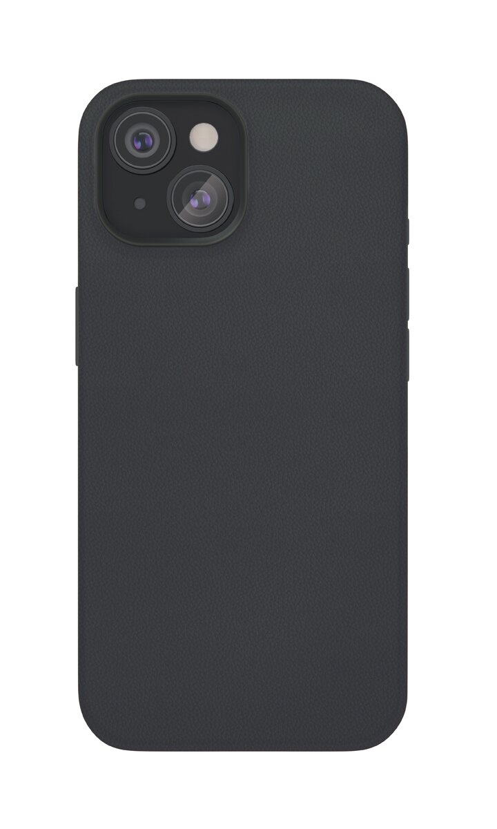 Чехол-накладка VLP Ecopelle Case with MagSafe для смартфона Apple iPhone 15, черный