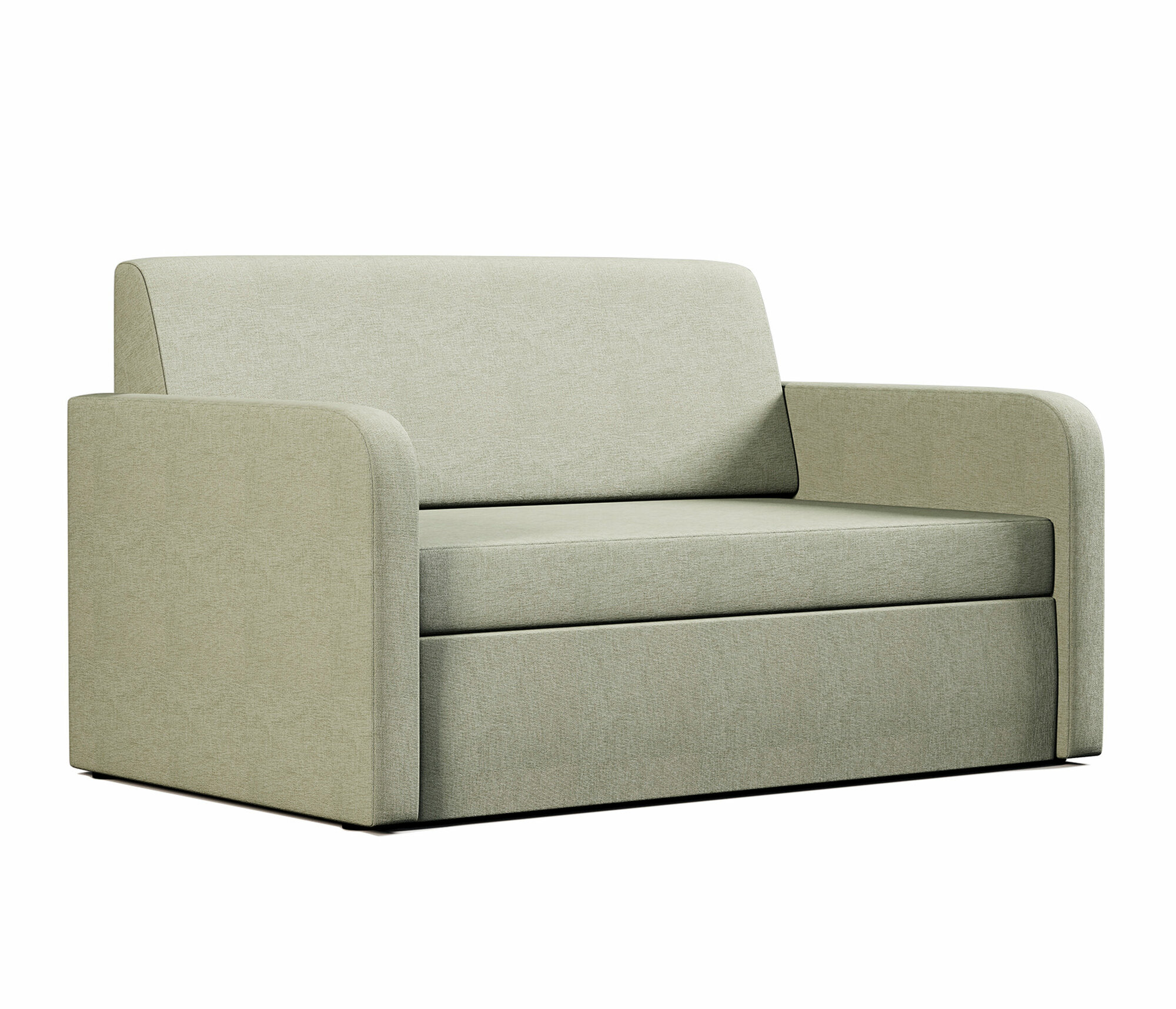 Диван-кровать Куба, прямой, раскладной на пол, цвет светло-зеленый