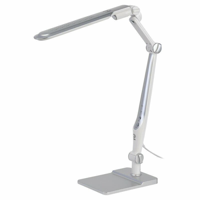 Светильник настольный ЭРА NLED-497-12W-S светодиодный на струбцине, серебро, 1630283
