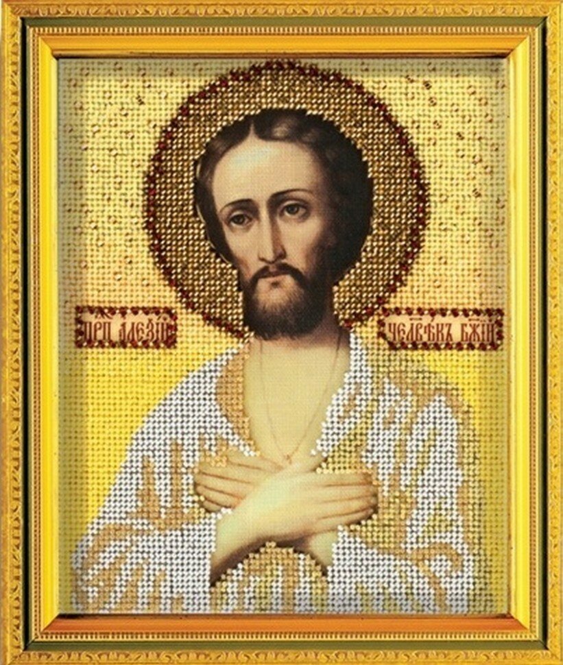 Набор для вышивания Радуга бисера #В-321 Св. Алексий, Вышивка бисером, 12 x 14.5 см
