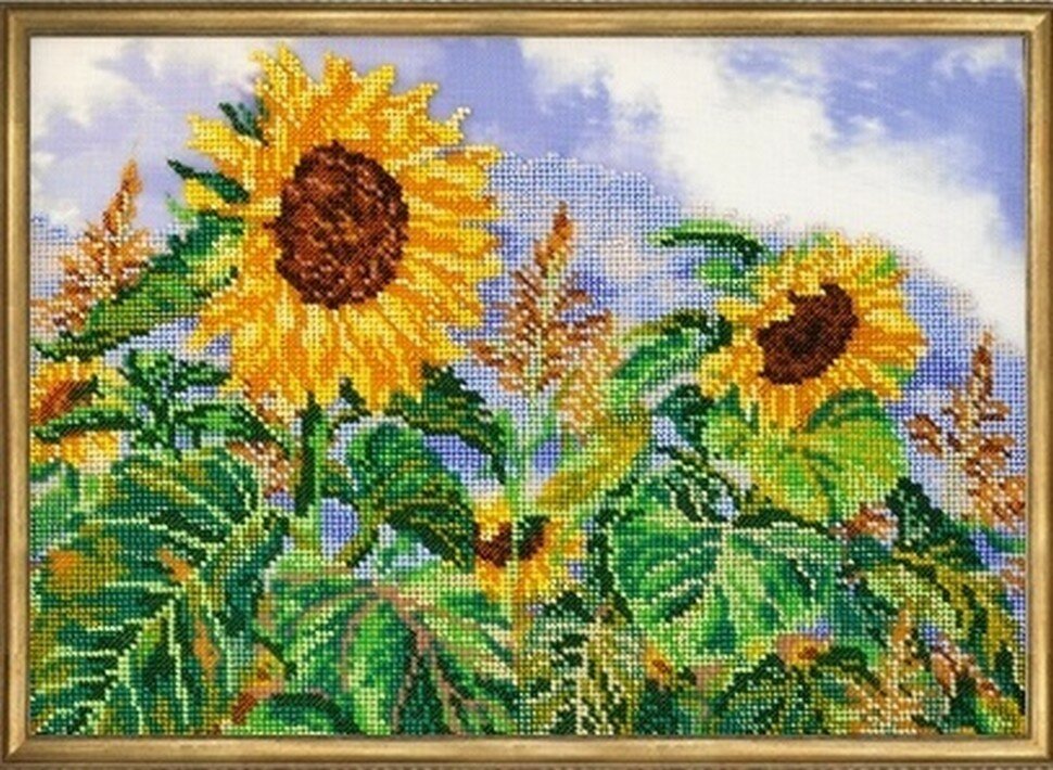 Набор для вышивания Радуга бисера #В-247 Любимцы солнца, Вышивка бисером, 25 x 34 см