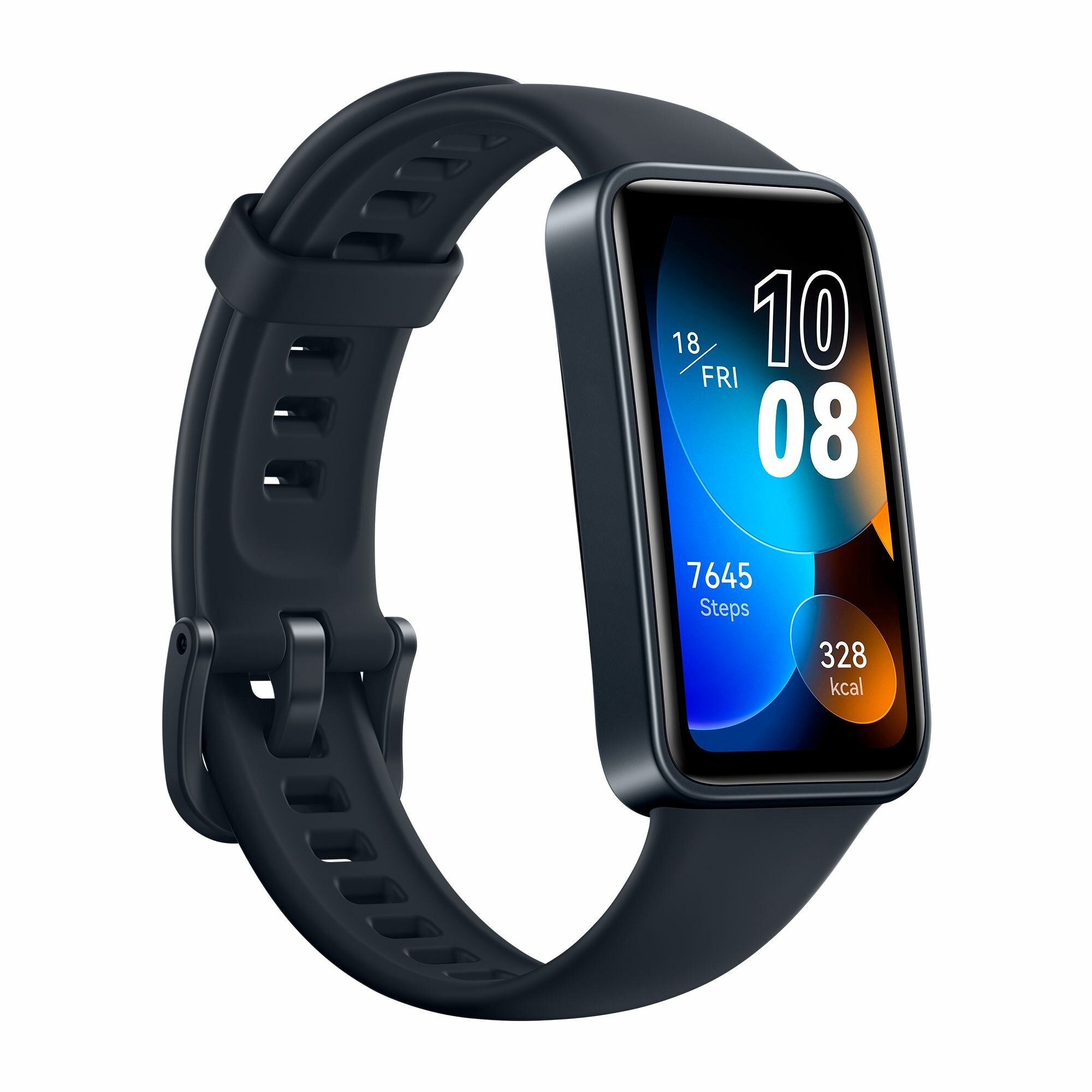 Фитнес-браслет HUAWEI Band 8, AMOLED, силиконовый ремешок, чёрный