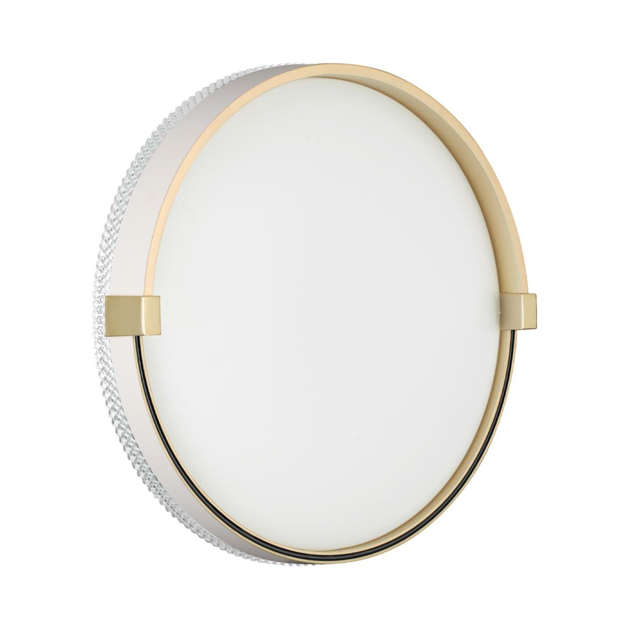 7646/CL PALE SN 189 Светильник пластик/белый/золотой LED 30Вт 4000К D340 IP43 OLIDI WHITE Sonex