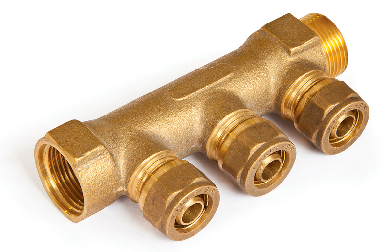 Коллектор со штуцером ПЕКС 1" - Т2 - 16 (2.2)