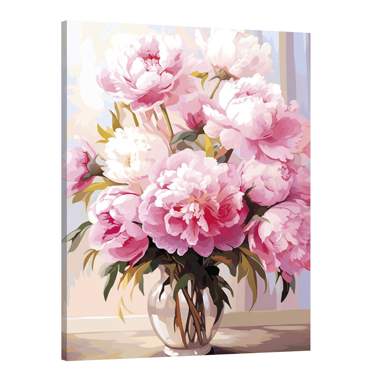 Интерьерная картина 50х70 "Букет из пионов"