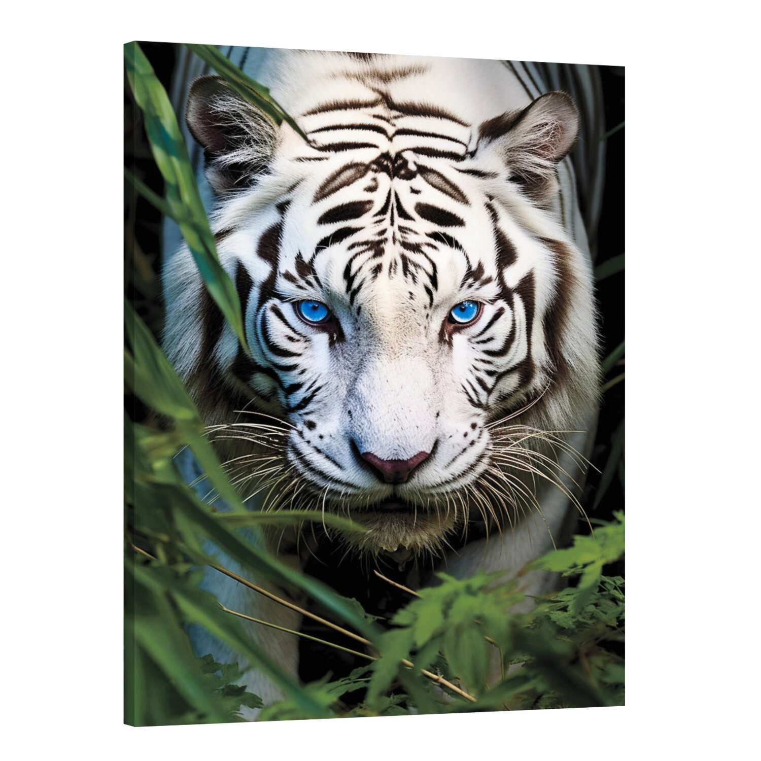 Интерьерная картина 50х70 "Белый тигр"