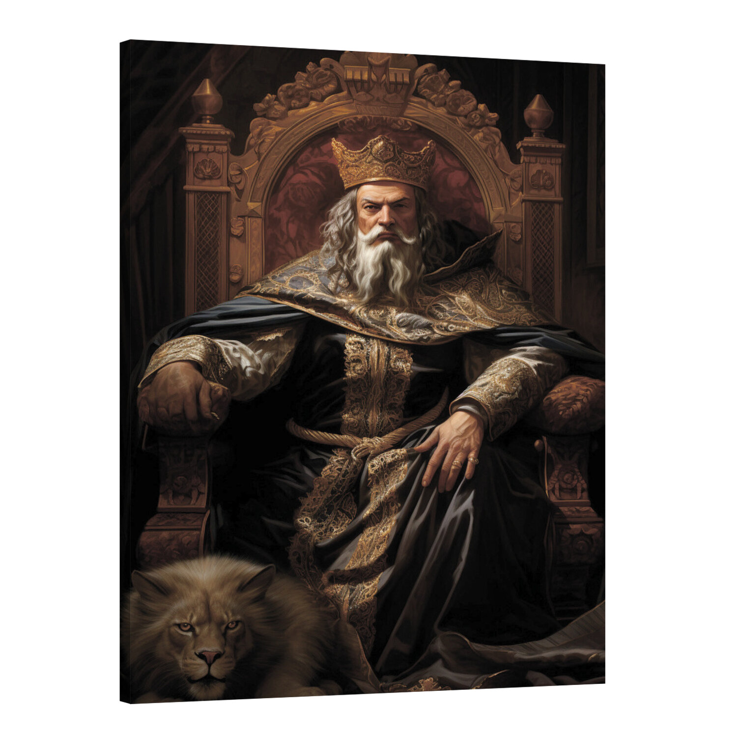 Интерьерная картина 50х70 "Король на троне"
