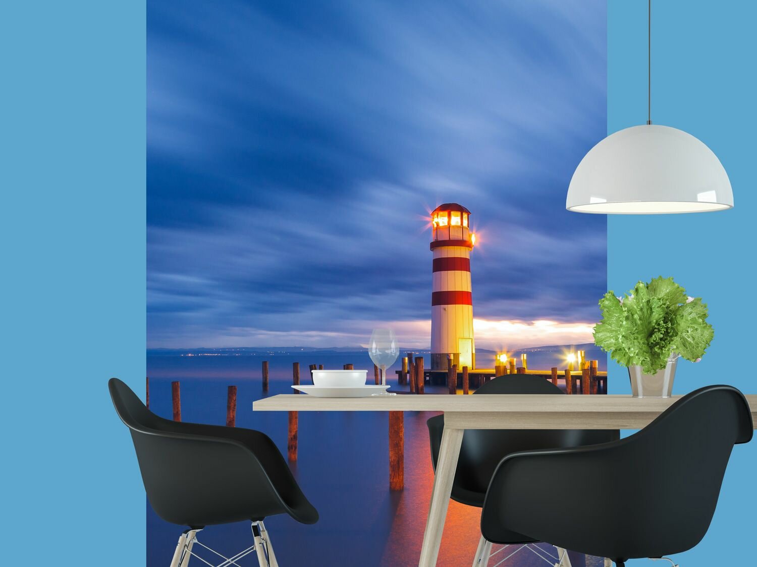 Фотообои 3d на стену флизелиновые HARMONY Свет маяка 200х270 см HD2-158 фото обои на стену 3д