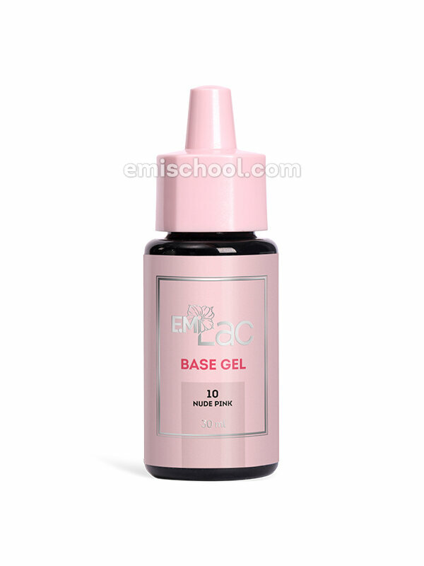 E.MiLac Base Gel №10 Нюдово-розовый, 30 мл.