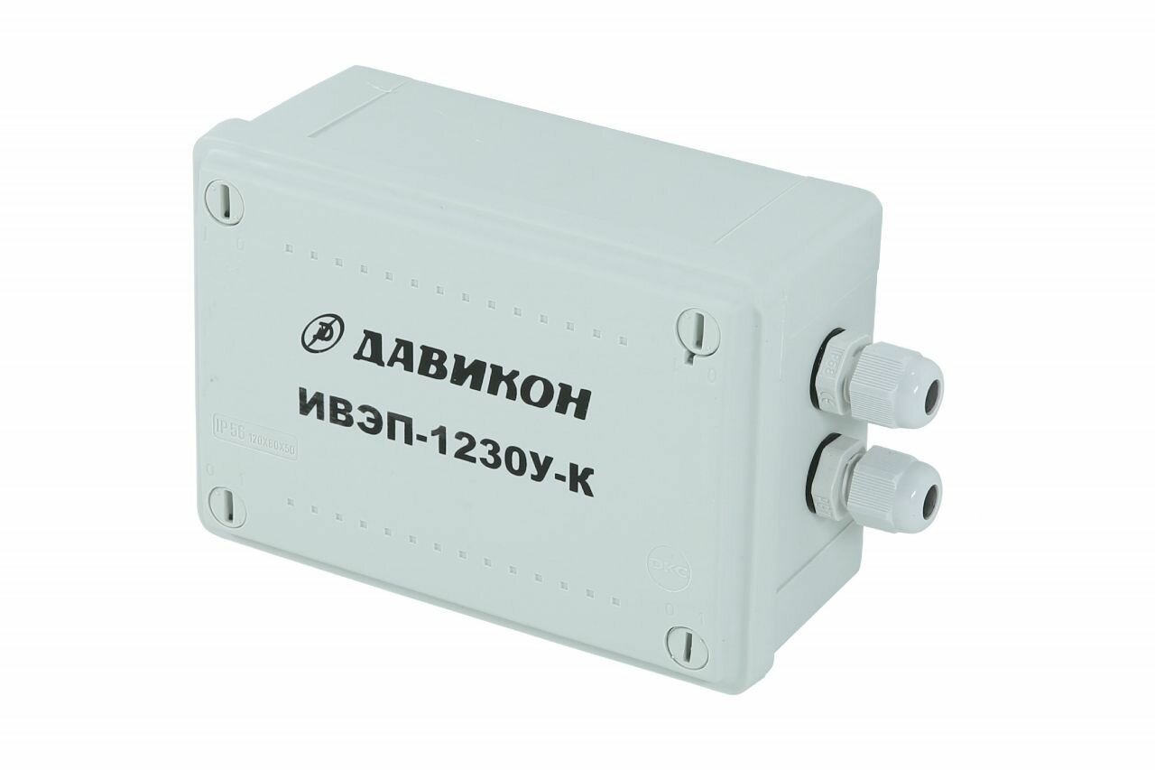 ИВЭП-1230УК Источник электропитания стабилизированный 12В 3А (max 3,5А) 130*90*60мм уличный