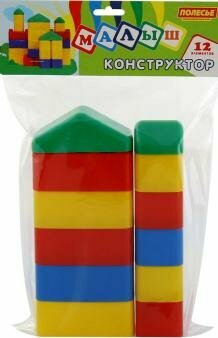 Конструктор "Малыш" 12 деталей (в пакете), 1 штука