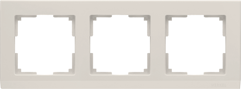 Рамка пластик 3 поста WERKEL Stark WL04-Frame-03 / W0031803 слоновая кость