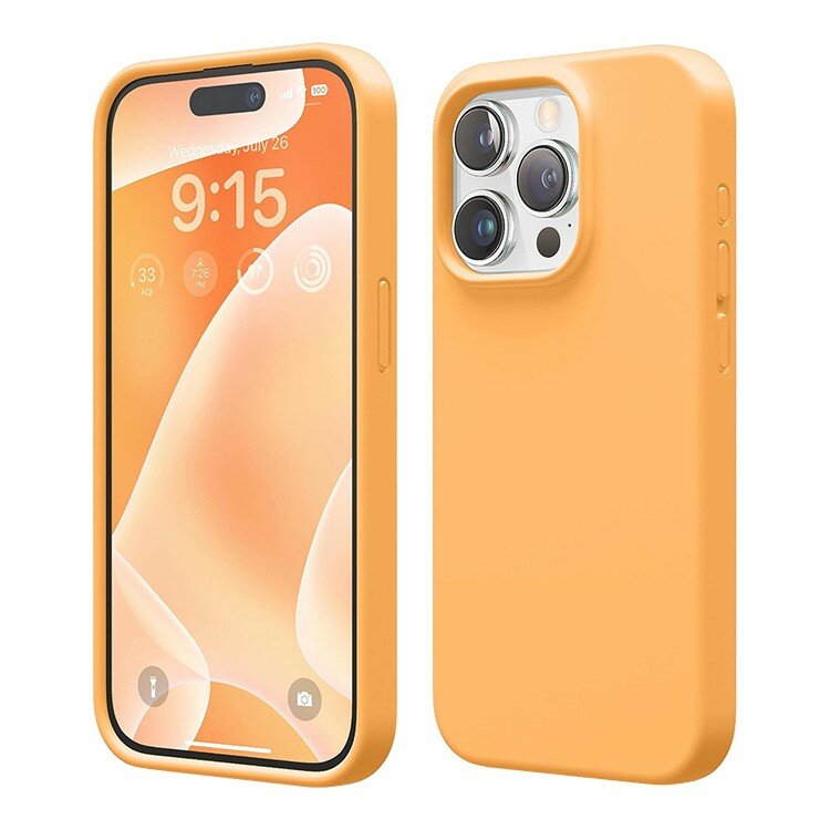 Elago силиконовый чехол для iPhone 15 Pro, Soft silicone (Liquid) Orange