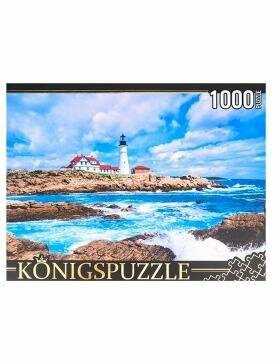 ПазлыKONIGSPUZZLE 1000 деталей. Маяк Портленд-хед ГИK1000-0643, (Рыжий кот) ()
