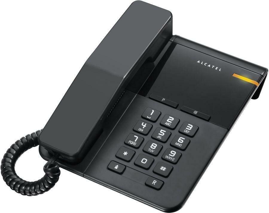 Телефон проводной ALCATEL T22, черный