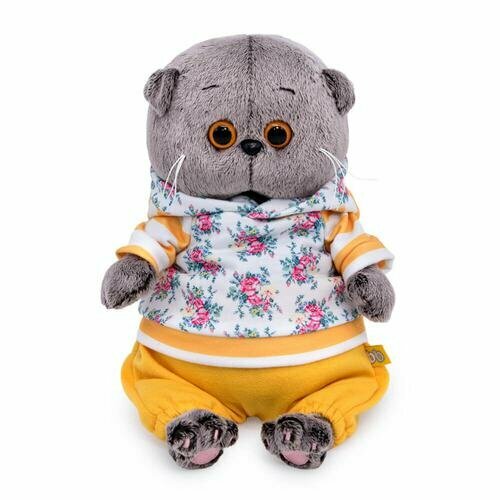 Budi Basa Мягкая Игрушка Кот Басик BABY в свитшоте (20см) (в подарочной коробке) BB-103, (ООО "МПП"